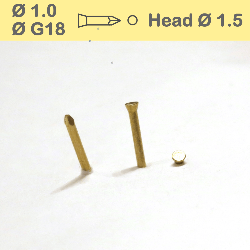 Silver Nickel-Plated Nails Tacks Pins Studs Blackbird Nails Web Shop